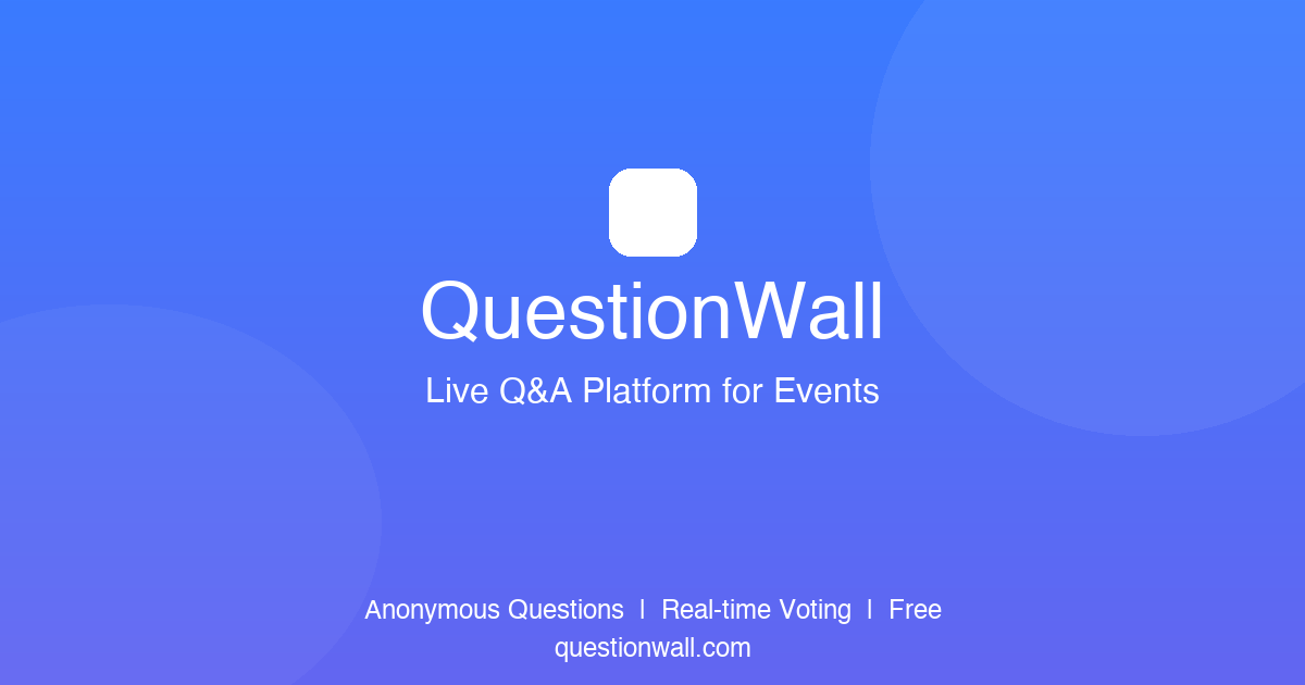 QuestionWall - Live Q&A Platform